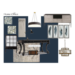 Online Mood Board Design - Transitional - Home Office - Charlotte - by ...