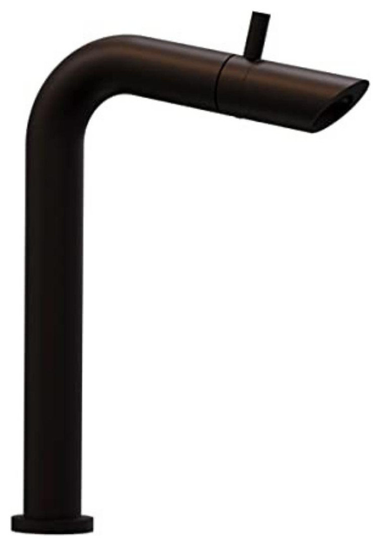 Bamboo Single Handle Single Hole Tall Bathroom Faucet - Contemporary ...