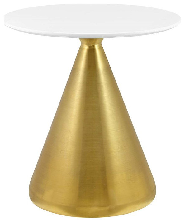 Modway Furniture Tupelo 28" Dining Table in Gold/White -EEI-5313-GLD ...