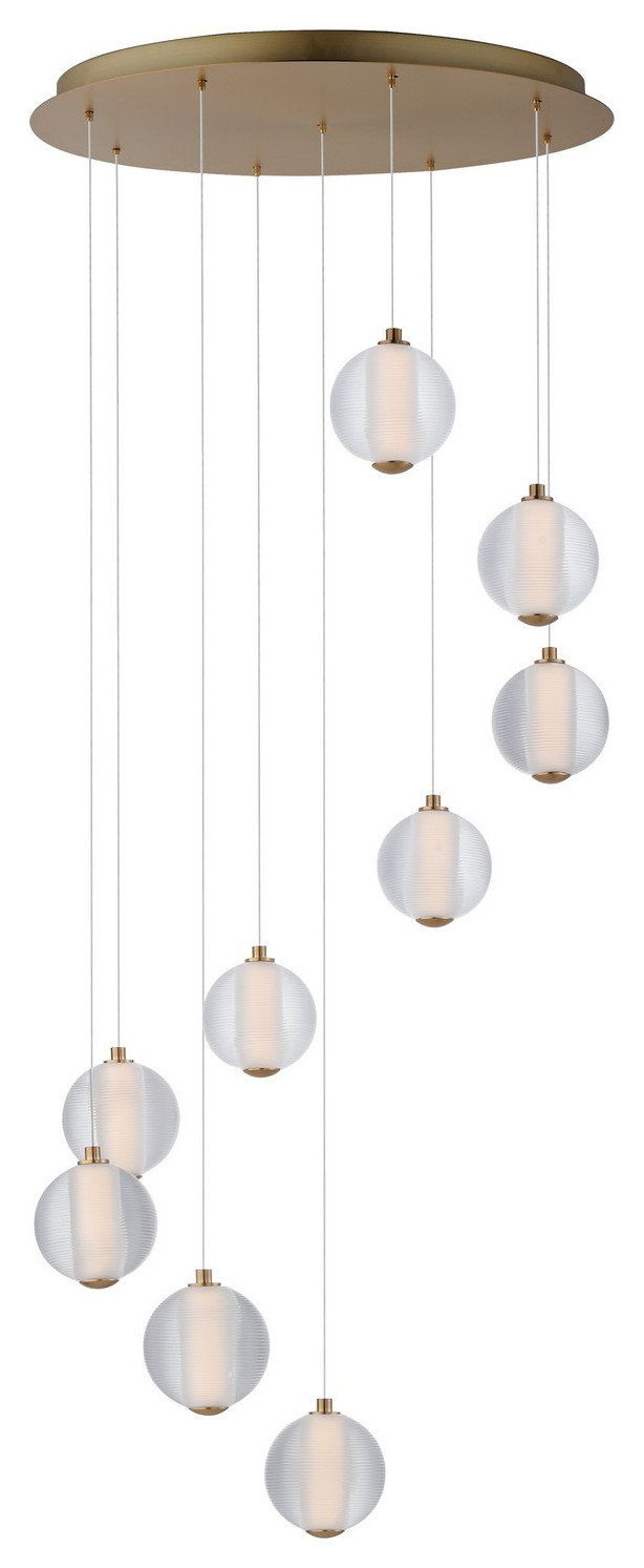 Rhythm LED Pendant in Gold - Contemporary - Pendant Lighting - by LAMPS ...