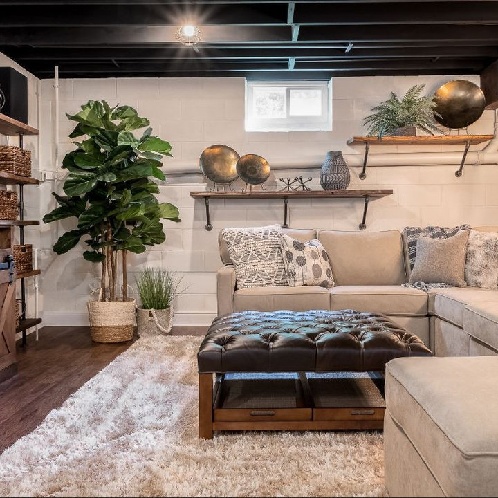 75 Exposed Beam Basement Ideas You'll Love - March, 2025 | Houzz