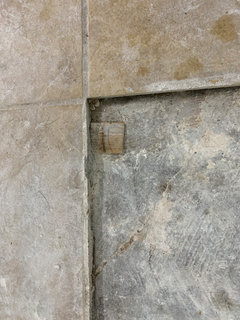 Shims under tile?