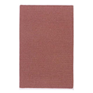 Westminster Rosewood 10' Square, Square, Braided Rug - Contemporary ...