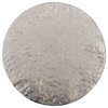The Espen Silver Hourglass Stool/Side Table - Contemporary - Side ...