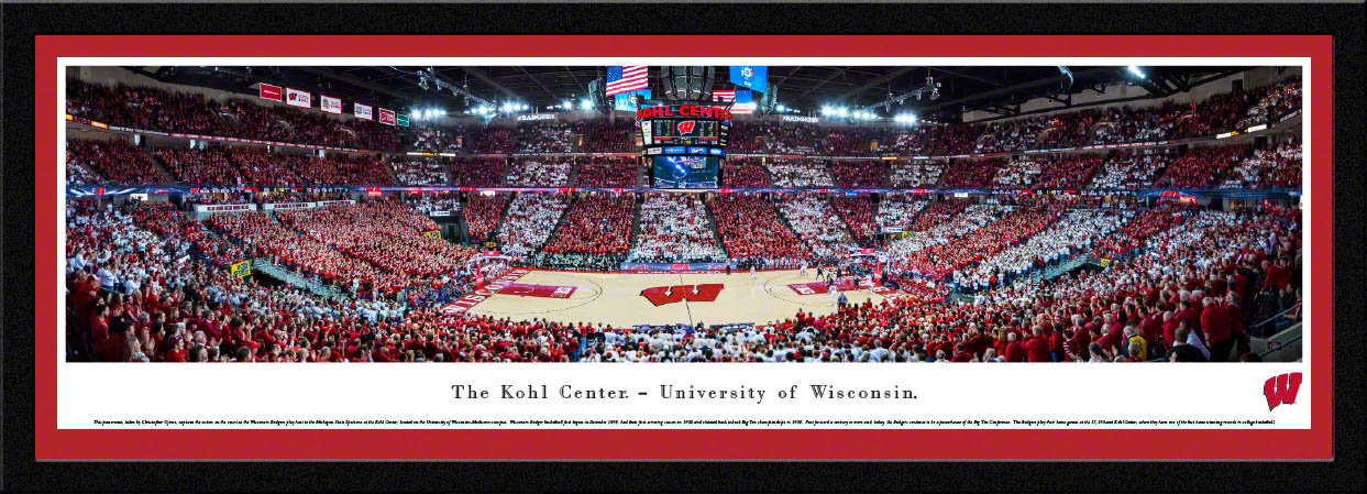 Wisconsin Badgers Basketball 2015 Panoramic Poster Print - Contemporary ...