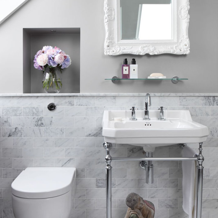 75 Beautiful Bathroom Nib Wall Home Design Ideas & Designs | Houzz AU