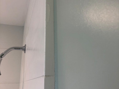 what do you fill miter joint (tile) with