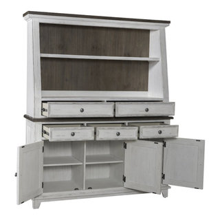 Server & Hutch in Pine Solids & Veneers - Contemporary - Desks And ...