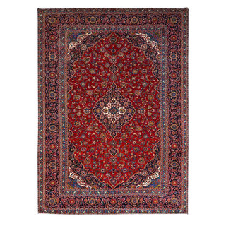 Currant Red Wool Old Zoroastrian Kishoon Hand Knotted Oriental Rug 10 ...