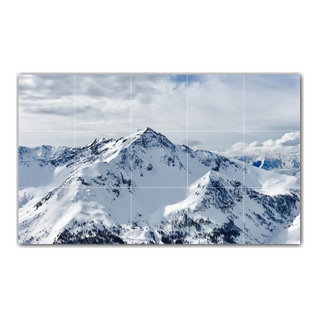 Mountains Ceramic Tile Wall Mural HZ500887, 60" Wide x 36" High ...