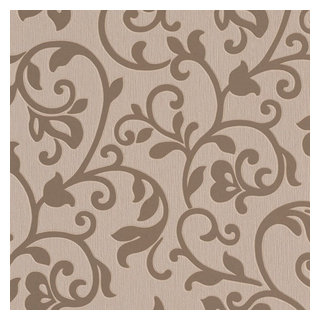 Twirls Wallpaper, Double Roll - Transitional - Wallpaper - by Walls ...