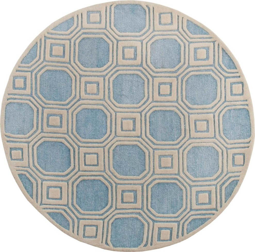 Safavieh Precious PRE153M Blue/Beige Rug, 3'x5' - Contemporary - Area ...