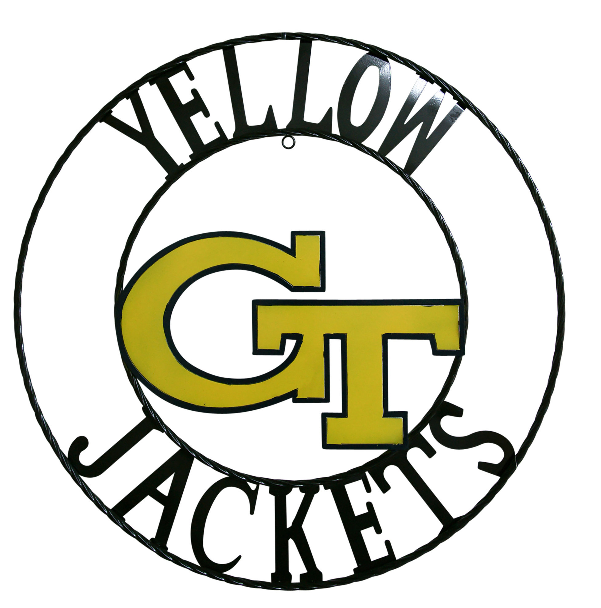 Georgia Tech Yellow Jackets Wrought Iron Wall Decor, 18" - Contemporary ...
