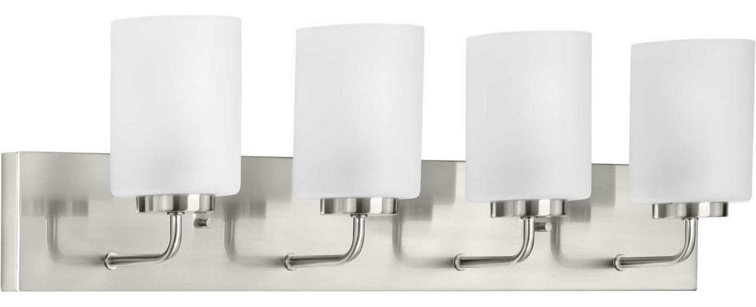 Merry Four Light Bath Bracket, Brushed Nickel - Transitional - Bathroom ...