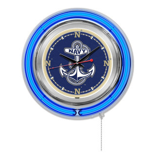 Holland Clk15 US Naval Academy 15" Double Neon Wall Clock ...