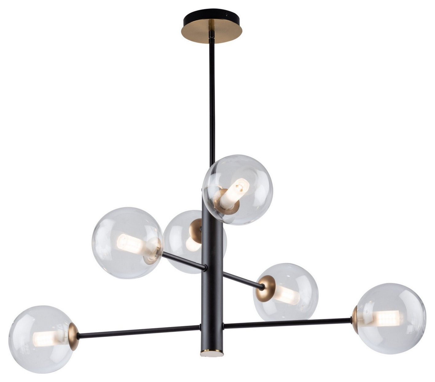 Artcraft Aurelia Six Light Chandelier - Contemporary - Chandeliers - by ...