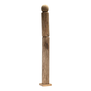 Wood, 60" Totem Pillar, Brown, 7x7x60 inches - Rustic - Decorative ...