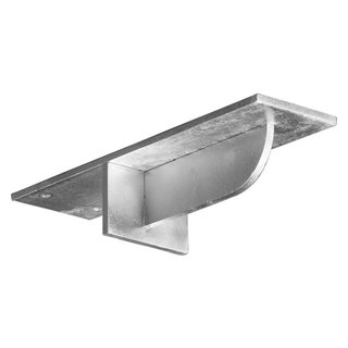3"x20"x2" Heaton Hidden Support Steel Bracket, Hammered Black, 3"Wx10 ...