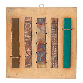 Joseph Handmade Clay And Copper Decorative Tile, 6" - Transitional ...