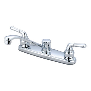 Elite Two Handle Kitchen Faucet, Polished Chrome - Traditional ...