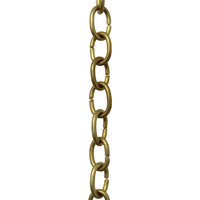 RCH Hardware Brass Small Loop Chandelier Chain, Various Finishes, U23 ...
