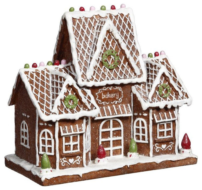 Mark Roberts 2021 Gingerbread House Holiday 8" - Contemporary - Holiday ...