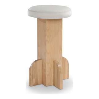Wyatt Velvet Stool - Transitional - Bar Stools And Counter Stools - by ...