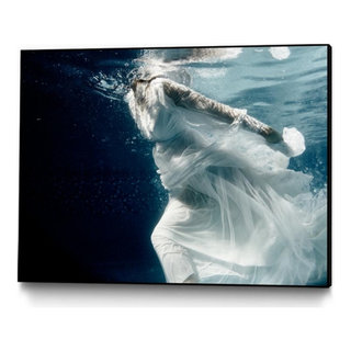 Giant Art Canvas 24x18 Approach Framed in White - Contemporary - Prints ...