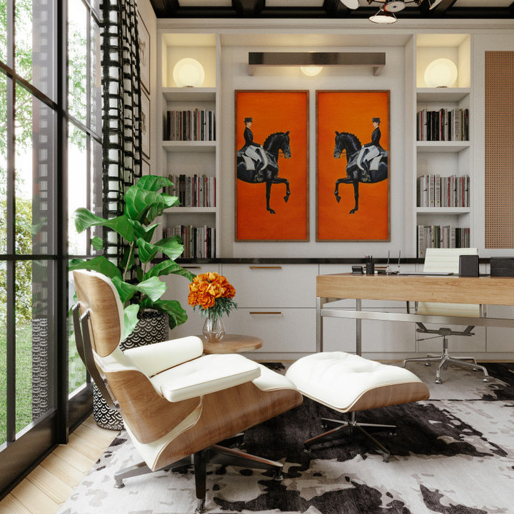 75 Wainscoting Home Office Ideas You'll Love - June, 2025 | Houzz
