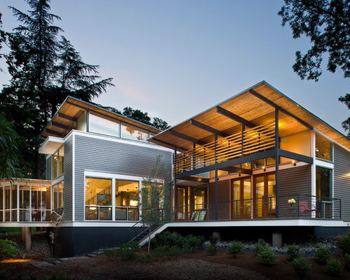 Slanted Roof Home Design Ideas, Renovations & Photos