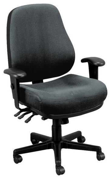 26.8"x21"x38.5" 580 Charcoal Tilt Tension Control Fabric Chair ...