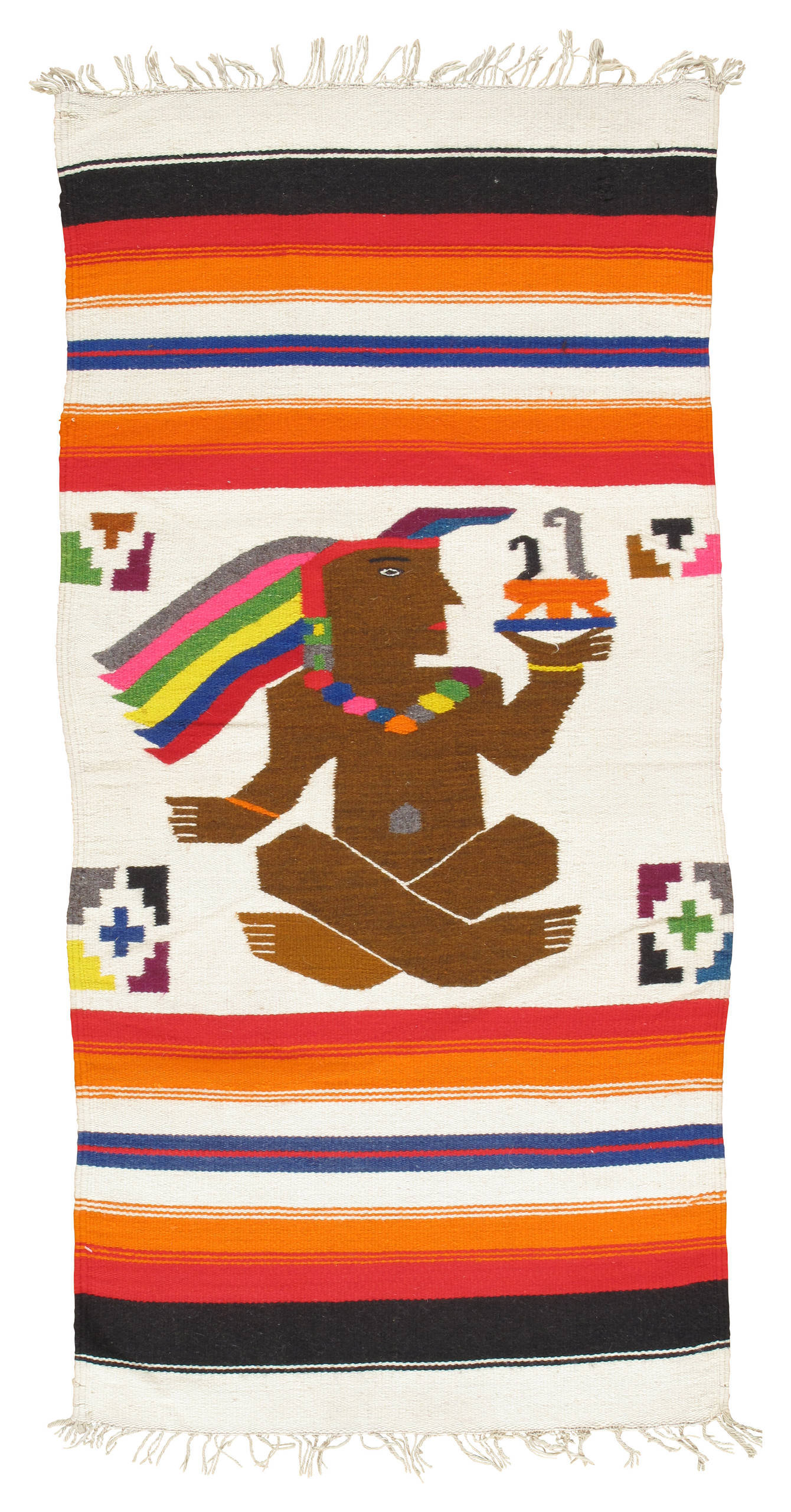 Vintage Aztec Rug, 2'4"x4'9", 2'4" x 4'9" - Southwestern - Area Rugs ...