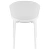 Sky Pro Stacking Dining Chair White - Contemporary - Outdoor Dining ...