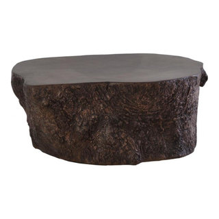 Bark Coffee Table - Rustic - Coffee Tables - by Lighting Reimagined | Houzz