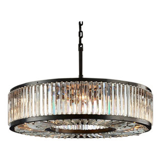 Gio Crystal Modern Chandelier, 32" (80cm) - Transitional - Chandeliers ...