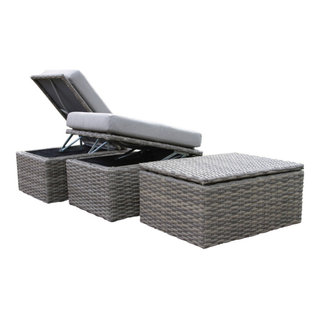 Wicker Storage Ottoman Tropical Outdoor Footstools And Ottomans by Outdoor Interiors Houzz