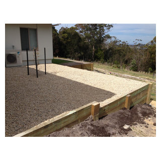 Timber sleeper retaining walls - Other - by Ground Work Landscaping | Houzz