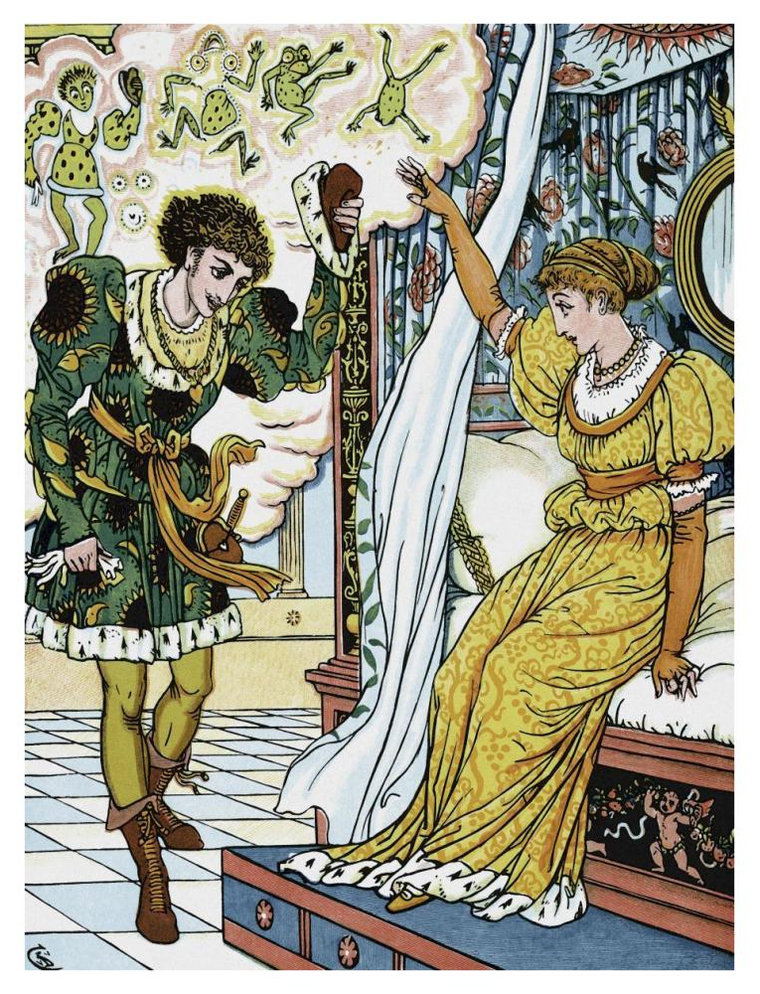 "Frog Prince - The Transformation" Digital Paper Print by Walter Crane ...