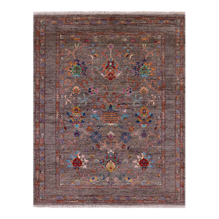 5' 2" X 6' 5" Hand Knotted Persian Tabriz Wool Rug Q9966, 5' 2" X 6' 5 ...