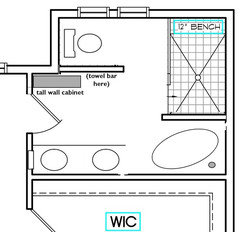 Master bath layout dilemma