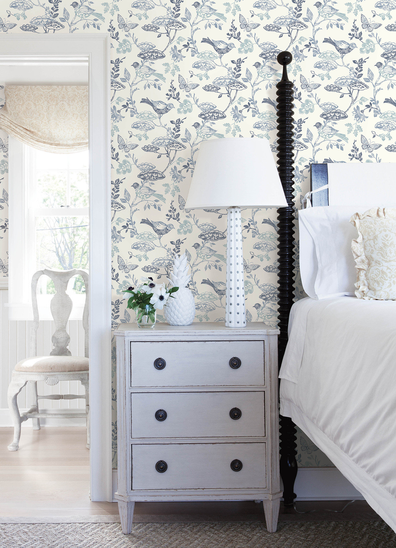 Malmo Blue Trail Wallpaper, Swatch - Contemporary - Wallpaper - by ...