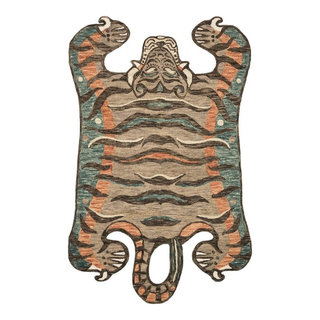 Berry Faux Tiger Area Rug by Loloi X Justina Blakeney, 5'-0"x7'-6 ...