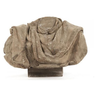 Poplar Wood Figure Accent, Linen Finish - Traditional - Sculptures - by ...