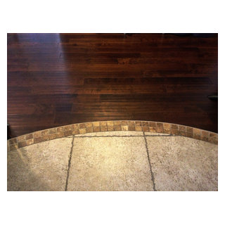 Pre-finished install with radius tile - Traditional - San Francisco ...