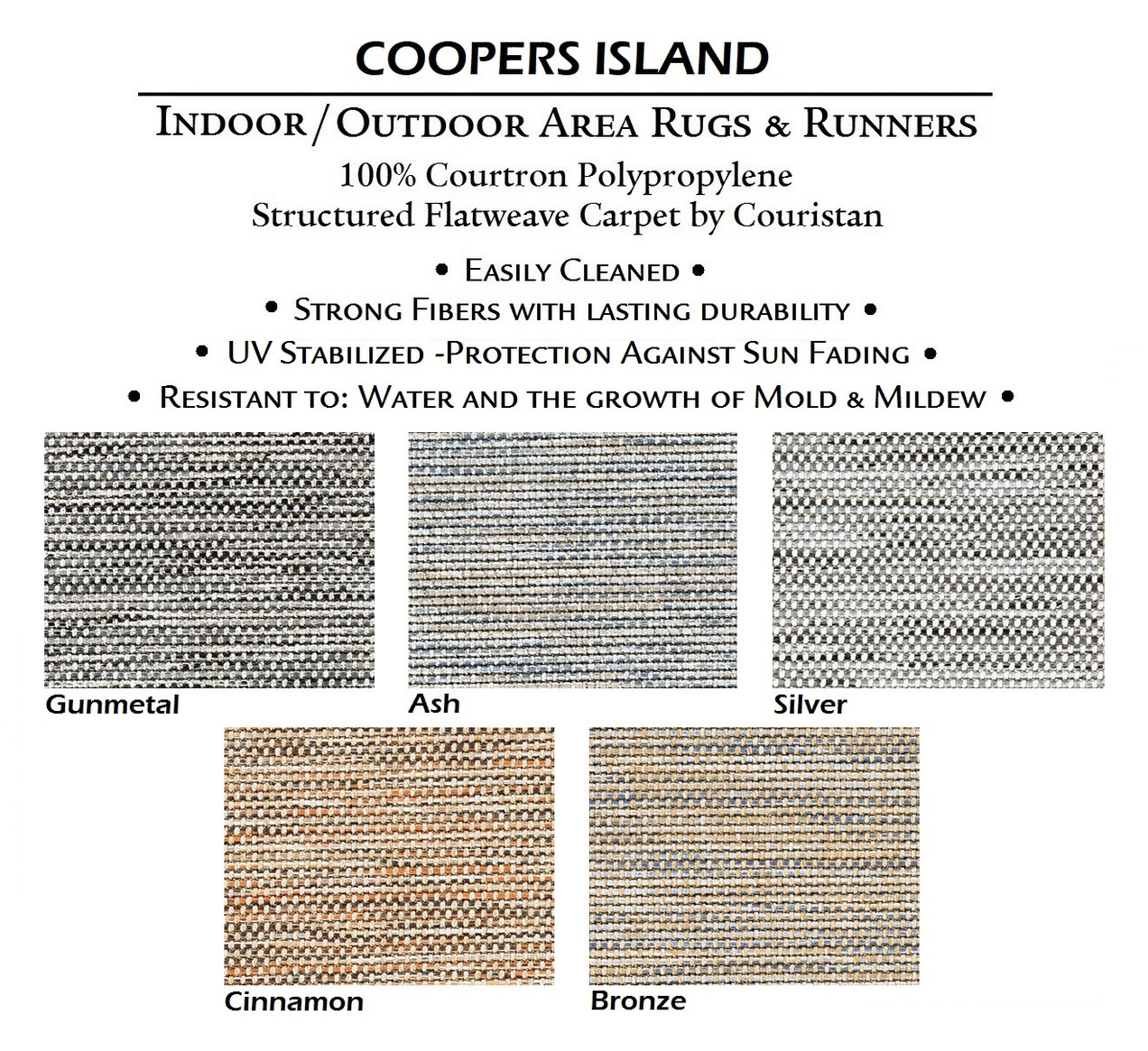 Couristan Cooper Island Indoor/Outdoor Area Rug – Stylish and Durable ...