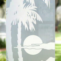 Front Door - Palm Sunset - Fiberglass Smooth - 30" x 80" - Book/Slab ...
