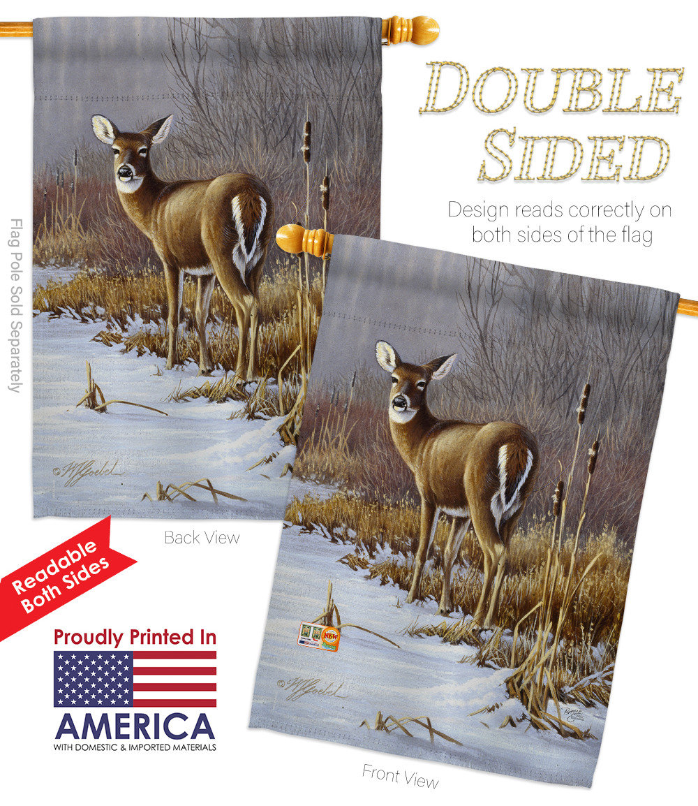 On Alert Nature Wildlife Flags Set, 28" X 40" X 0.1" - Modern - Flags ...