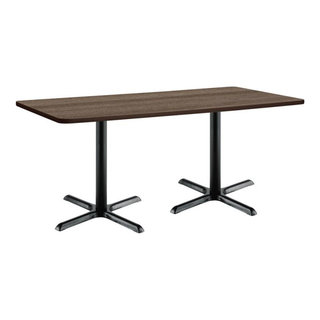 KFI Mode 36" x 72" Conference Table - Teak - X-Base - 36" Counter ...