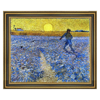 Vincent Van Gogh The Sower also known as Sower With Setting Sun Canvas ...