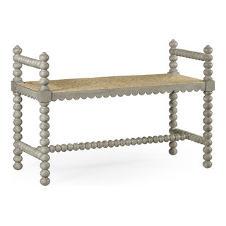 Bellingham Single Bench - Beach Style - Upholstered Benches - by HedgeApple | Houzz